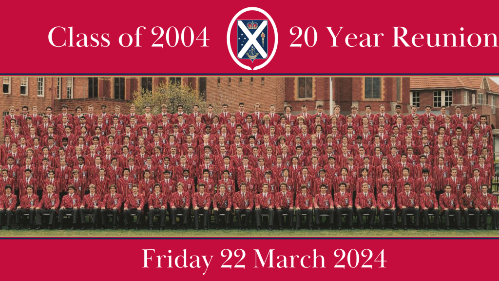 Class of 2004 | 20 Year Reunion - Old Scotch Collegians Association (OSCA)